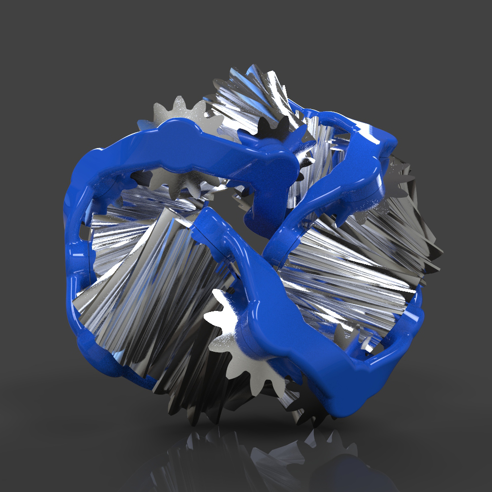 KeyShot Animation of the Week: 11 Gear Mobius Strip