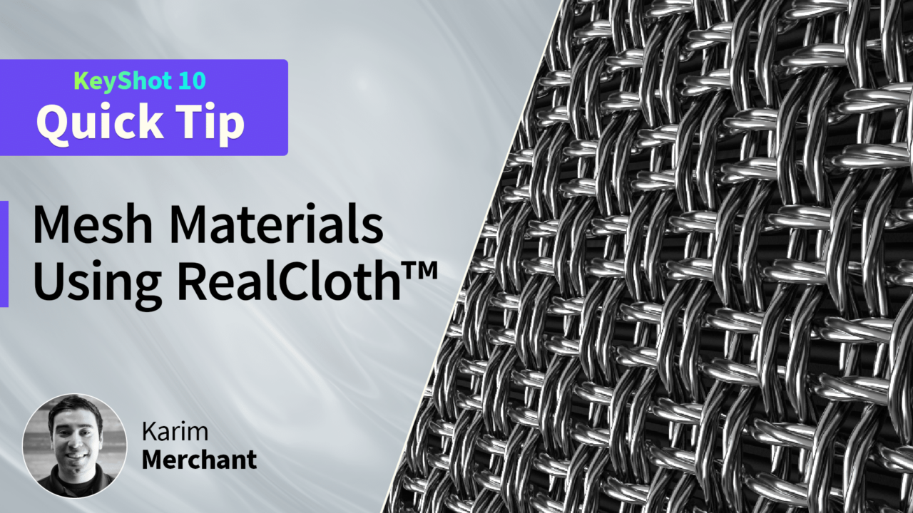 Quick Tip 118: Creating Mesh Materials with KeyShot RealCloth - KeyShot