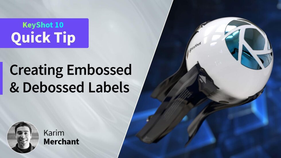 Quick Tip 136: Emboss and Deboss Labels - KeyShot