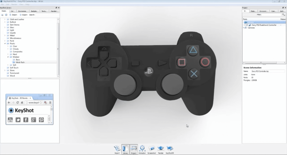 How to use Mold-Tech Texture Materials for KeyShot