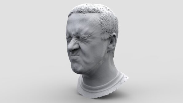 Two Free Male Human Head Models To Render in KeyShot