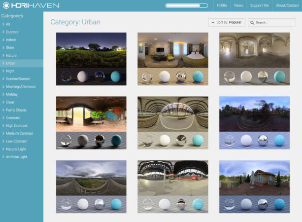 100% Free High-Res HDRIs from HDRI Haven