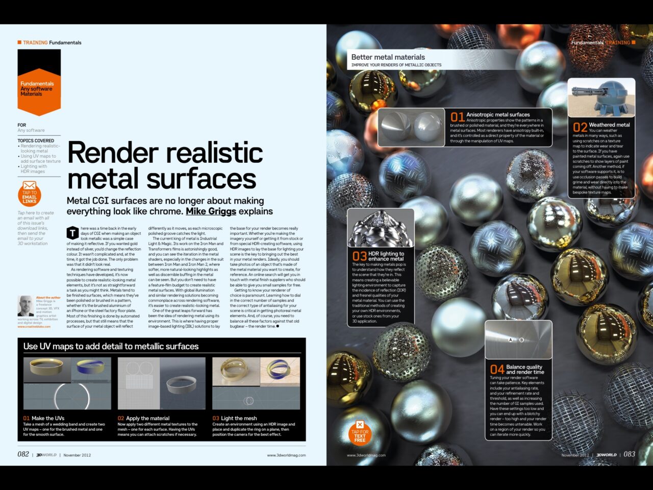 KeyShot Featured in 3D World for Realistic Metal Surfaces